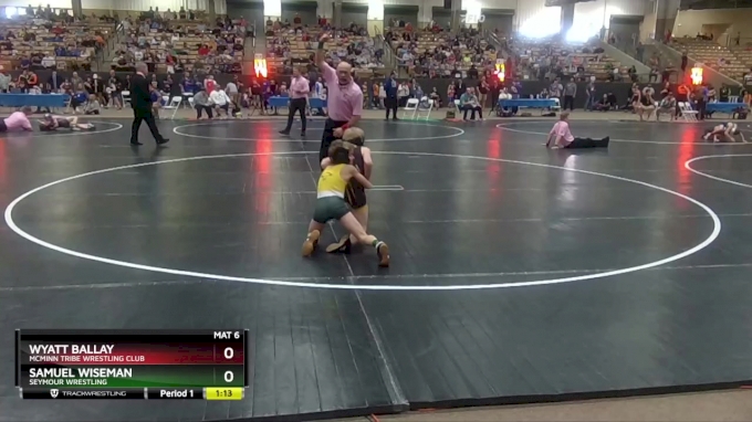 70 lbs Champ. Round 1 - Wyatt Ballay, McMinn Tribe Wrestling Club vs ...