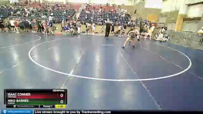 112 lbs Semifinal - Isaac Conner, Oregon vs Niko Barnes, Hawaii