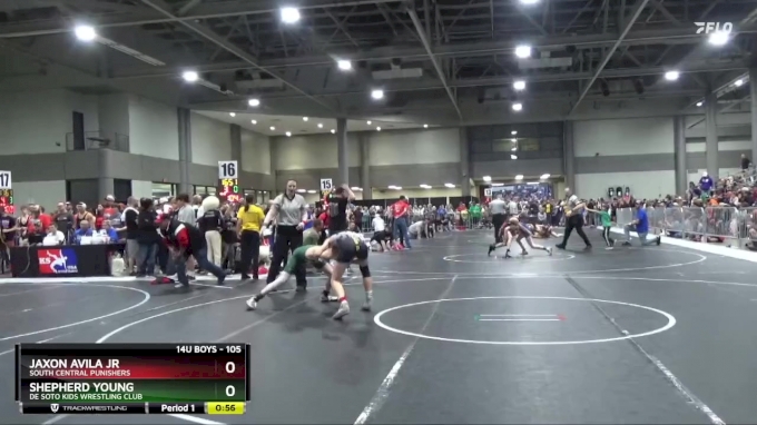 105 lbs Cons. Round 1 - Shepherd Young, De Soto Kids Wrestling Club vs ...