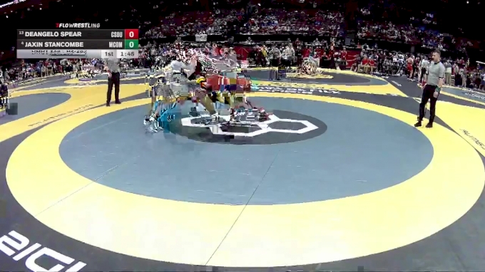 D2-285 lbs Champ. Round 1 - DeAngelo Spear, Canton South vs Jaxin ...