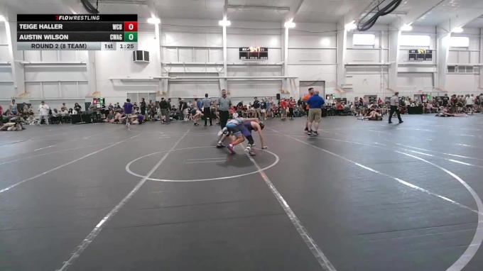 115 lbs Round 2 (8 Team) - Teige Haller, Wrecking Crew Black vs Austin ...