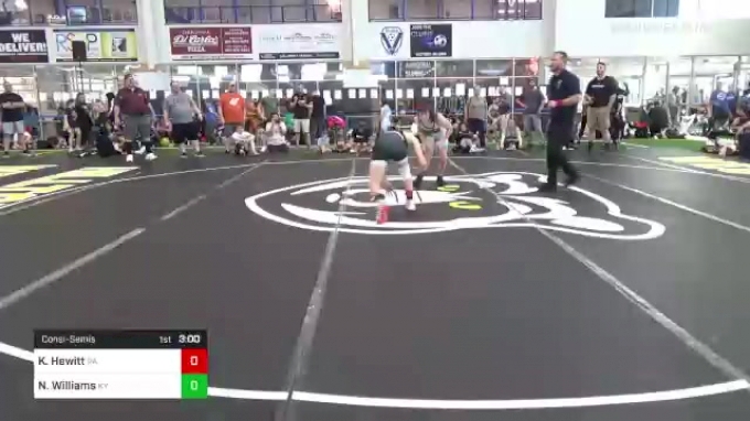 J-125 lbs Consolation - Keegan Hewitt, PA vs Nathaniel Williams, KY