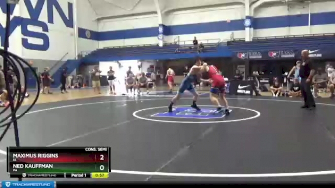 57 lbs Cons. Semi - Maximus Riggins, IA vs Ned Kauffman, PA