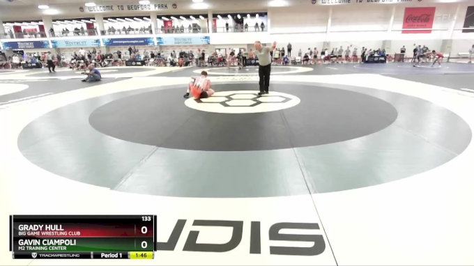133 lbs Round 2 - Gavin Ciampoli, M2 Training Center vs Grady Hull, Big ...
