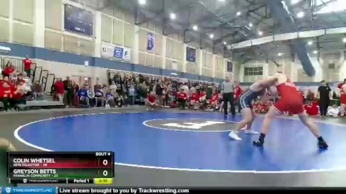 175 lbs Round 2 (4 Team) - Colin Whetsel, New Palestine vs Greyson ...