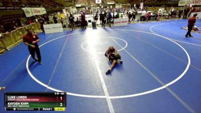 83 lbs 1st Place Match - Kayden Khim, Red Wave Wrestling vs Luke Loren ...