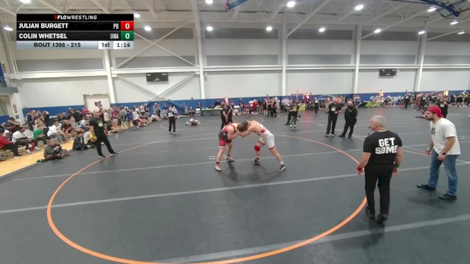 215 lbs Cons. Round 4 - Colin Whetsel, Unattached vs Julian Burgett ...