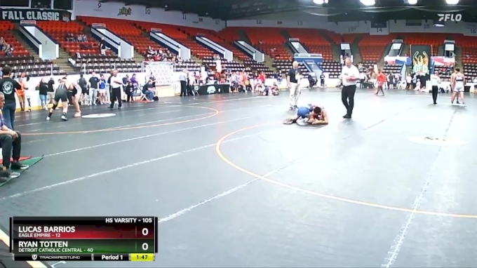 105 lbs Cons. Semi - Ryan Totten, Detroit Catholic Central vs Lucas ...