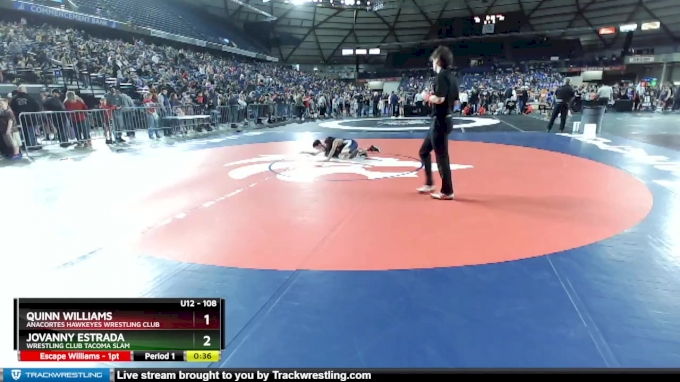 108 lbs Champ. Round 1 - Jovanny Estrada, Wrestling Club Tacoma Slam vs ...