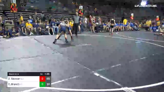 120 lbs Consi Of 4 - Zane Skinner, Indiana Gold (E) vs Cooper Branch ...