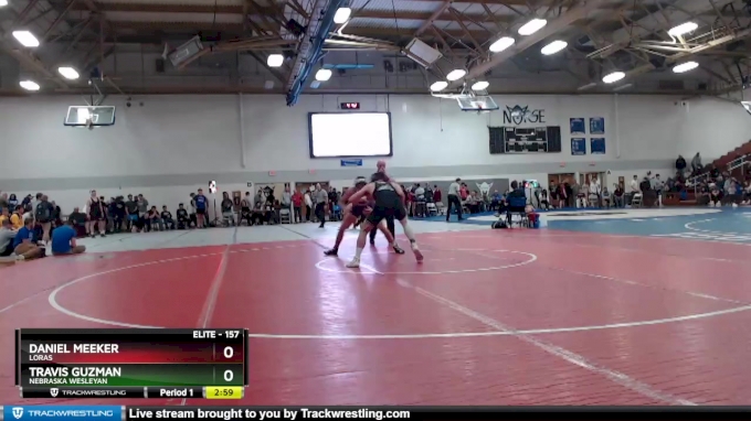 157 lbs Cons. Round 4 - Travis Guzman, Nebraska Wesleyan vs Daniel ...