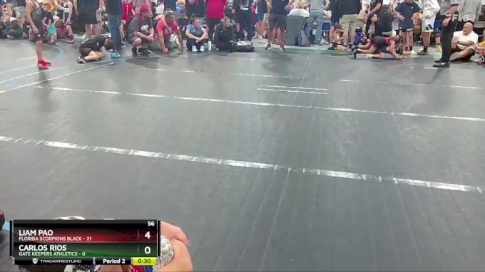 56 lbs Round 5 (10 Team) - Liam Pao, Florida Scorpions Black vs Carlos ...