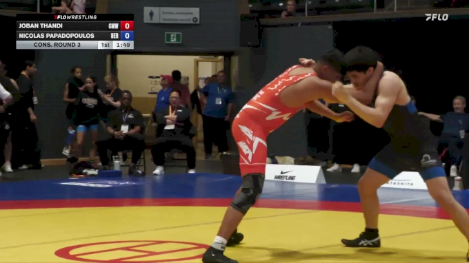 92kg Cons. Round 3 - Joban Thandi, Canadian Mal Wrestling vs Nicolas ...