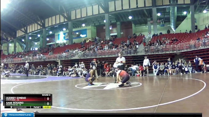 155 lbs Round 6 (8 Team) - Audrey Gimeno, Eaglecrest vs Sage Rosario ...