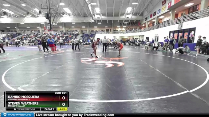 149 lbs Cons. Round 6 - Ramiro Mosquera, Cumberland (Tenn.) vs Steven ...