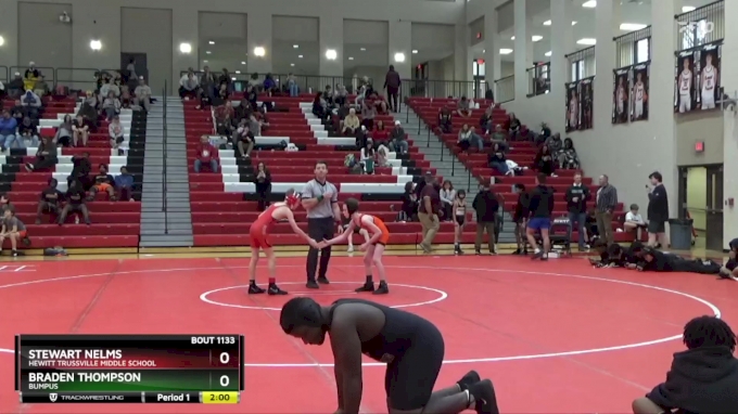 77 lbs Round 5 - Braden Thompson, Bumpus vs Stewart Nelms, Hewitt ...