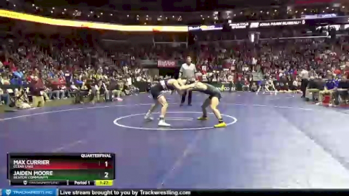 2 lbs Quarterfinal - Max Currier, Clear Lake vs Jaiden Moore, Benton ...