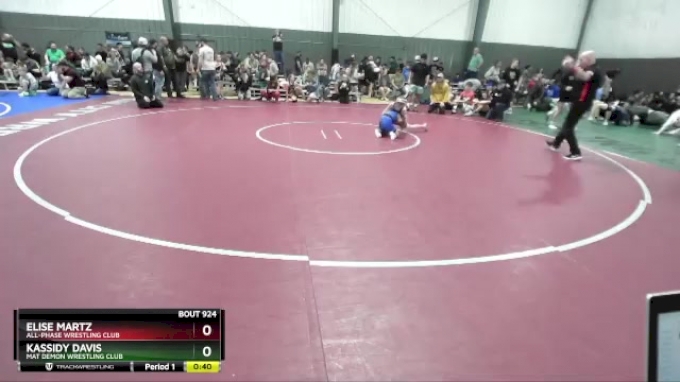 67-79 lbs 2nd Place Match - Kassidy Davis, Mat Demon Wrestling Club vs ...