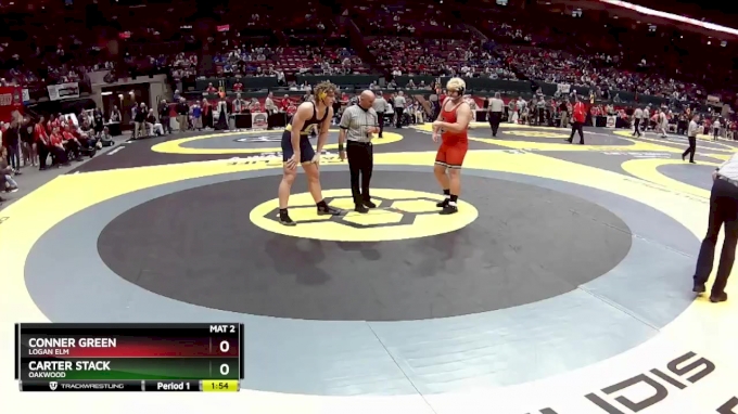 D2-285 lbs Champ. Round 1 - Carter Stack, Oakwood vs Conner Green ...