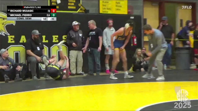 128 lbs Cons. Semi - Michael Fierro, Clark vs Richard Mujagic, Ford Dynasty