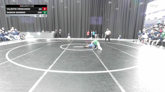 215 lbs Round 1 (16 Team) - Damion Moreno, Creekview vs Valentin ...