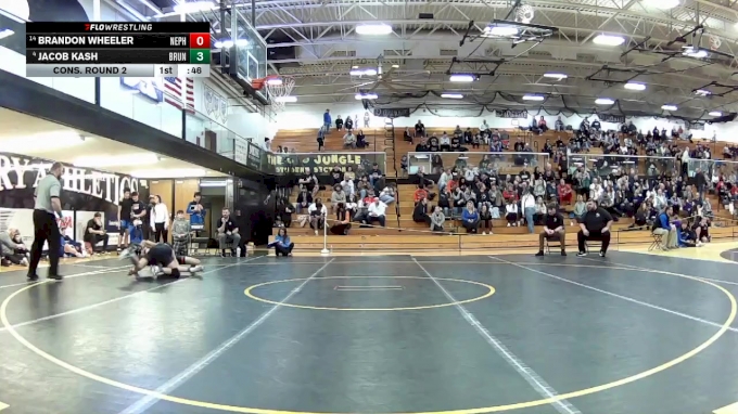132 lbs Cons. Round 2 - Brandon Wheeler, New Philadelphia vs Jacob Kash ...