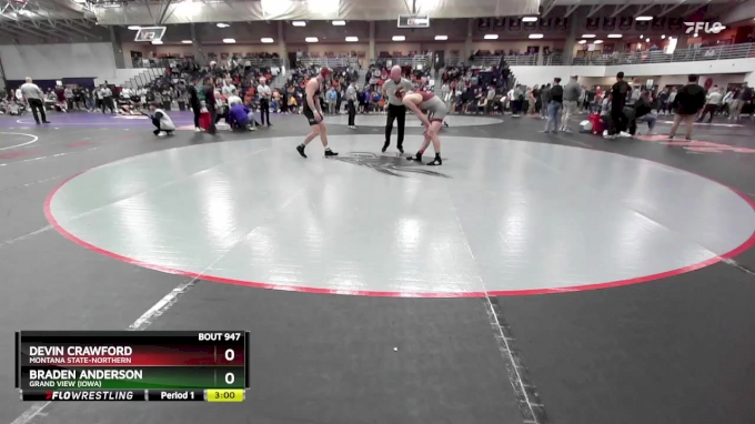 174 lbs Cons. Round 6 - Braden Anderson, Grand View (Iowa) vs Devin ...
