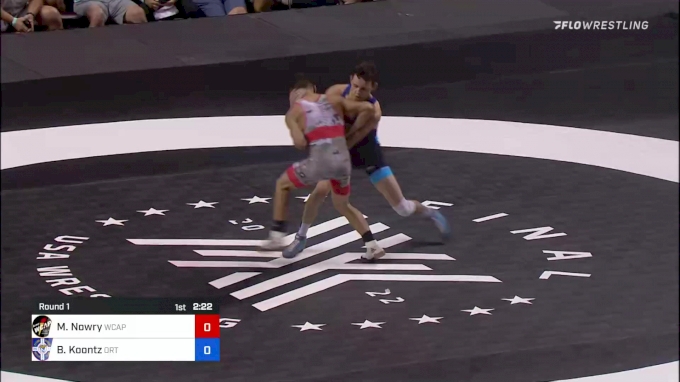 55 kg Round 1 - Max Nowry, Army (WCAP) vs Brady Koontz, Ohio RTC ...