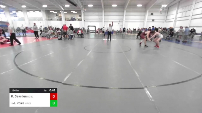 154 lbs Consi Of 16 #2 - Kaleb Dearden, Noble vs Jacobi Poire ...