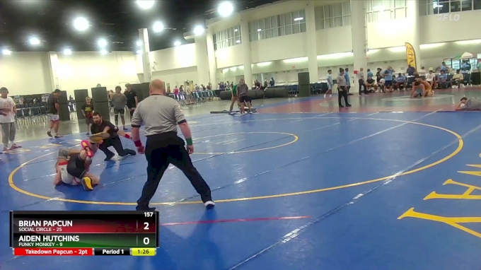 157 lbs Finals (8 Team) - Brian Papcun, Social Circle vs Aiden Hutchins ...