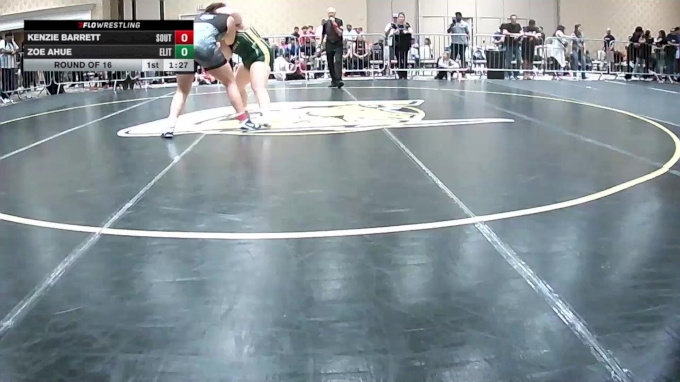 Round Of 16 - Kenzie Barrett, South Dade/Gladiator vs Zoe Ahue, Elite ...
