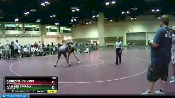 185 lbs Round 9 (10 Team) - Derriona Johnson, STL Green vs Kassidee ...