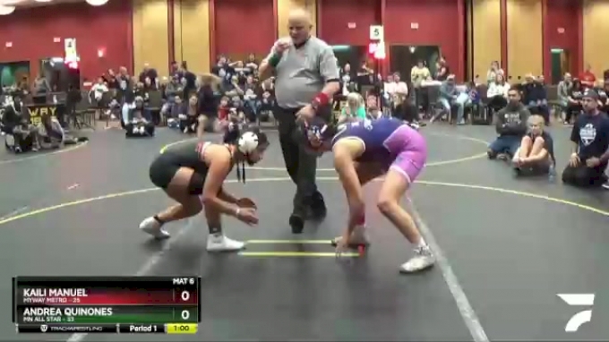 138 lbs Round 5 (6 Team) - Kaili Manuel, MYWAY Metro vs Andrea Quinones ...