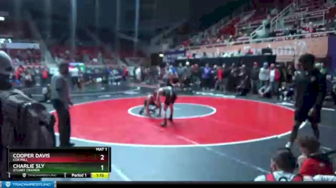 113 lbs Quarterfinal - Charlie Sly, Stuart Cramer vs Cooper Davis, Cox Mill