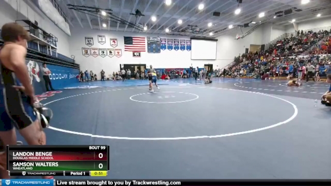 90 lbs Cons. Round 1 - Samson Walters, Wheatland vs Landon Benge ...