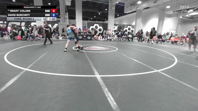 Cons. Round 5 - Brady Collins, Bear Cave Wrestling Club vs David ...