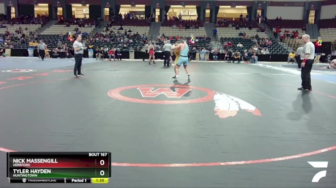 157-2A/1A Champ. Round 1 - Tyler Hayden, Huntingtown vs Nick Massengill ...