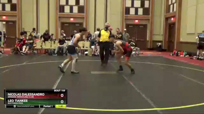 125 lbs Quarterfinal - Leo Tiankee, BUCTOWN MMA vs Nicolas Dalessandro ...