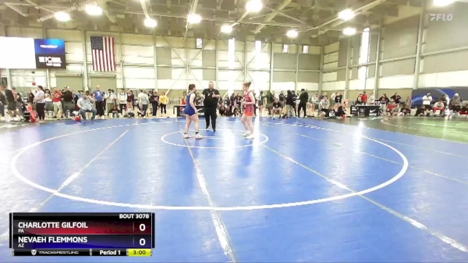 65 lbs Champ. Round 1 - Charlotte Gilfoil, PA vs Nevaeh Flemmons, AZ