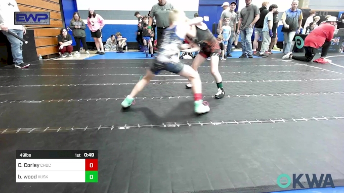 49 lbs Semifinal - Cannon Corley, Choctaw Ironman vs Brooks Wood, Husky WC