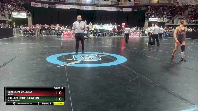 4A 121 lbs Champ. Round 1 - Bryson Valdez, Aztec vs Ethan Smith-Eaton ...