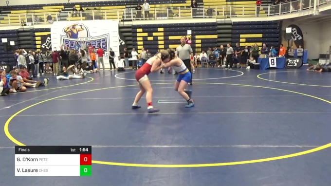 142 lbs Final - Grace O'Korn, Peters Township vs Violette Lasure ...