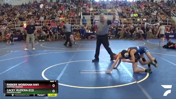 85 lbs Semifinal - Parker Workman Nw1, Western Reserve vs Cacey Ruzicka ...