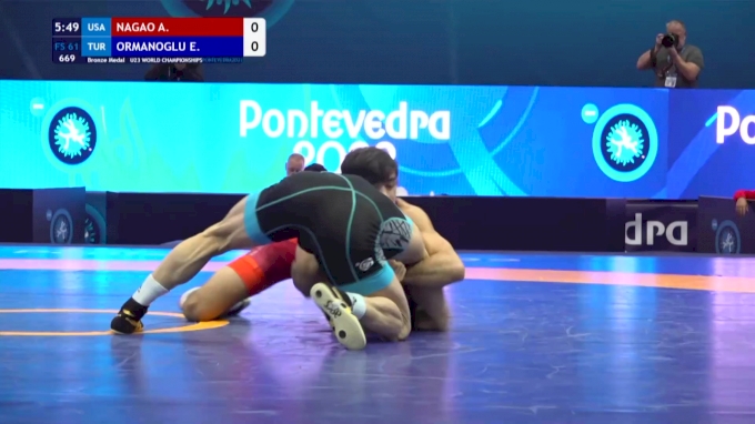 61 kg Final 3-5 - Aaron Santos Nagao, United States vs Emrah Ormanoglu ...