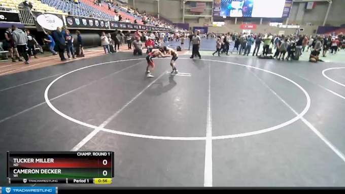 83 lbs Champ. Round 1 - Cameron Decker, WI vs Tucker Miller, ND