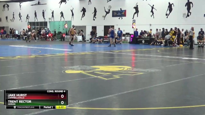 157 lbs Cons. Round 4 - Jake Hurst, Campbellsville vs Trent Rector, Adrian