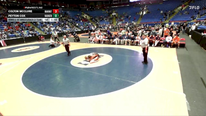 144 lbs Semis & 1st Wrestleback (8 Team) - Colton McClure, Mahomet (M ...