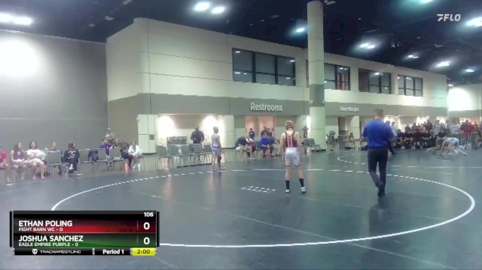 106 lbs Round 2 (6 Team) - Joshua Sanchez, Eagle Empire Purple vs Ethan ...