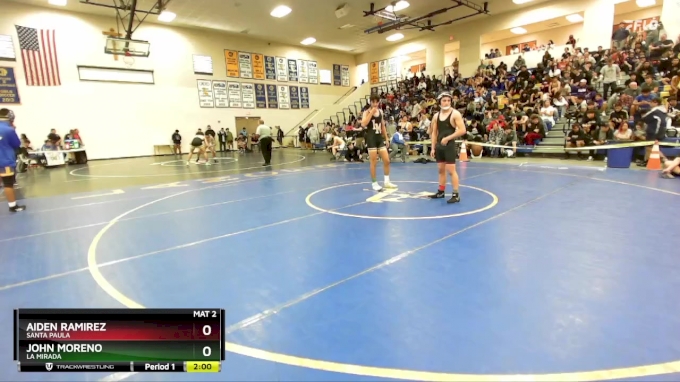 150 lbs Champ. Round 2 - Aiden Ramirez, Santa Paula vs John Moreno, La ...