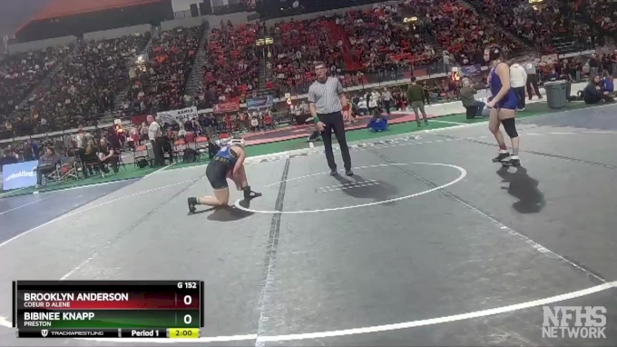 G 152 lbs Champ. Round 1 - Bibinee Knapp, Preston vs Brooklyn Anderson ...